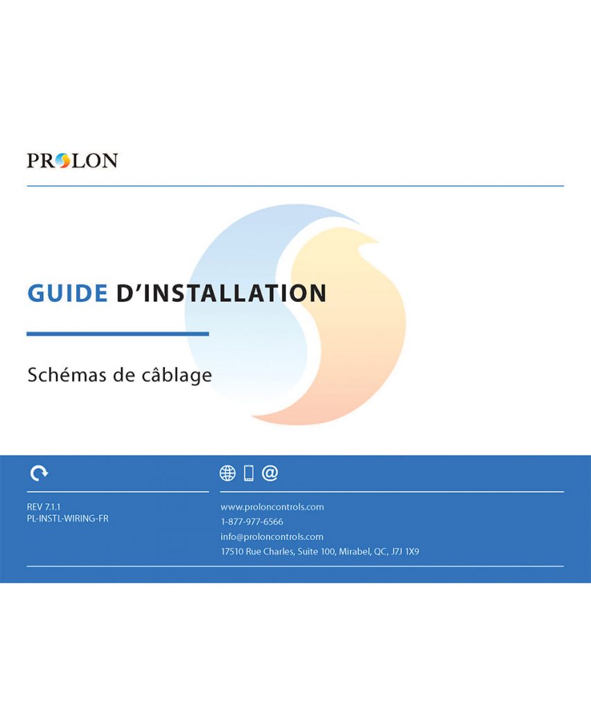 Guides d'installation | Prolon Controls